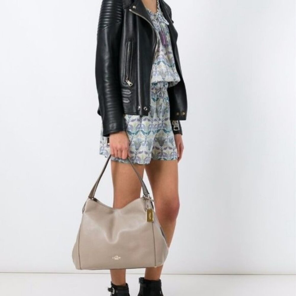 Coach Madison Leather Large Phoebe Shoulder Bag - Gem